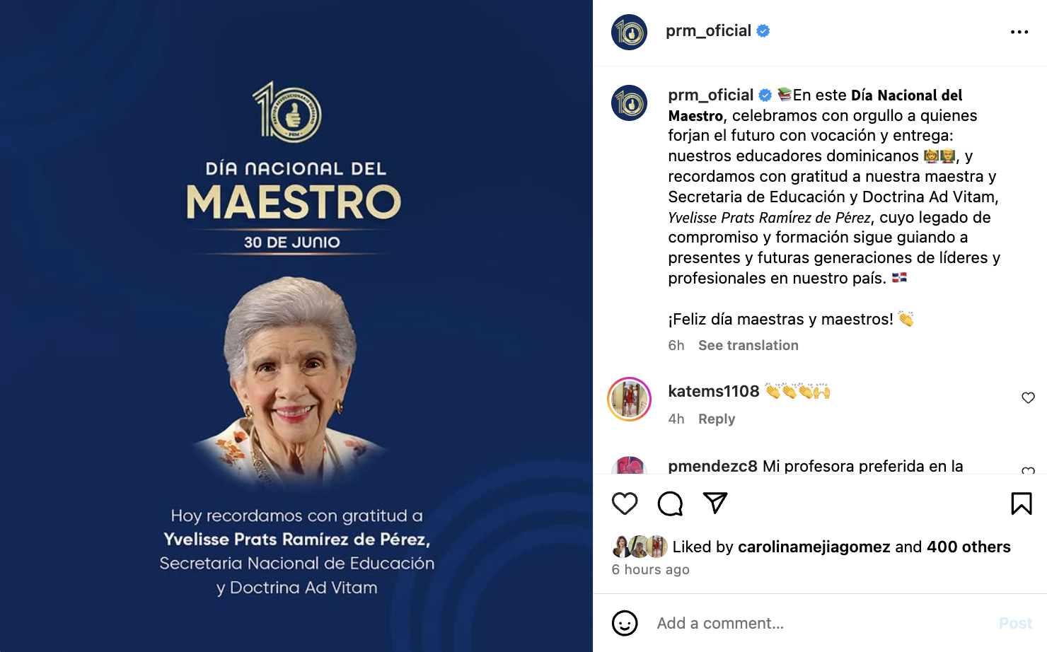 El PRM Celebra con Orgullo el “Día Nacional del Maestro” y rinde un ...